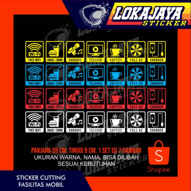 Jual SKOTLET/STICKER STIKER FASILITAS MOBIL BUS TRUCK TREK | Shopee ...