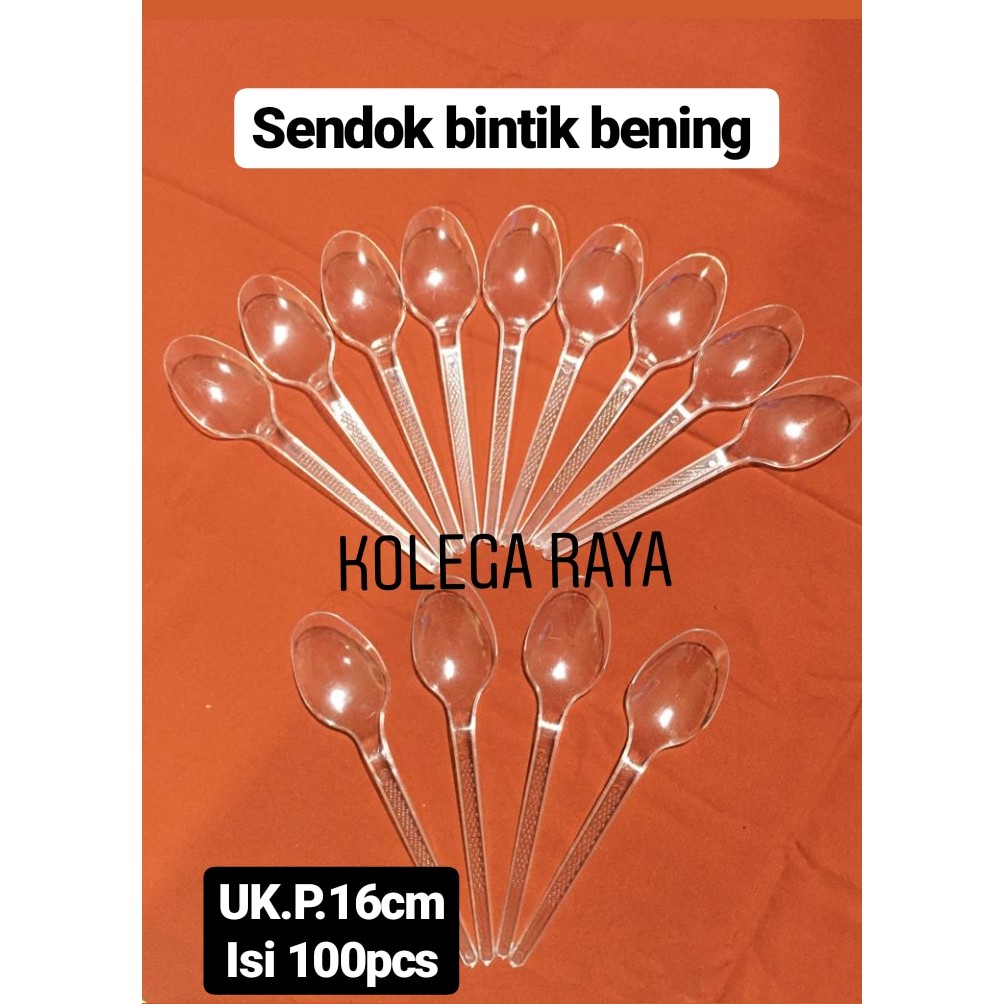 Jual Sendok Makan Plastik FoodGrade Bening Isi 50pcs | Shopee Indonesia