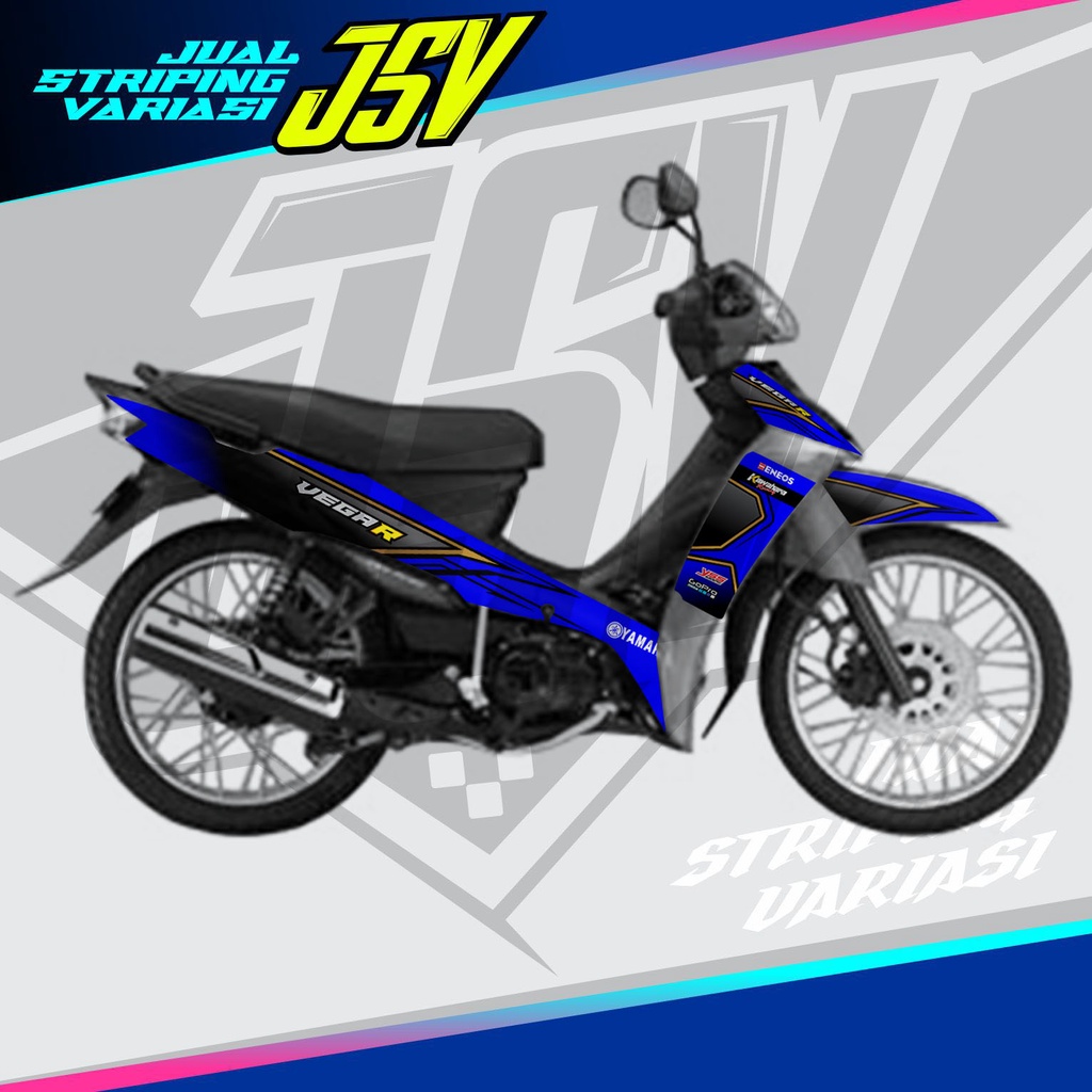 Jual Stiker Motor Vega R New Grafis Simple 2006 2007 2008 2009 Striping ...