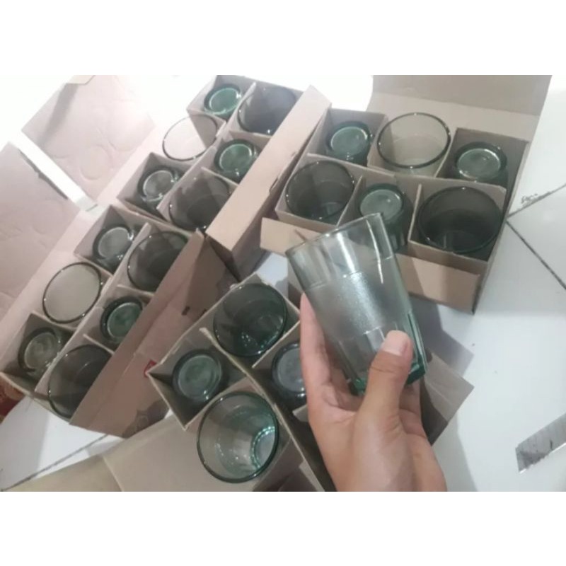 Jual gelas kopiGelas Kopi Polos Sehari Hari Set isi 6 Pcs Set Gelas ...