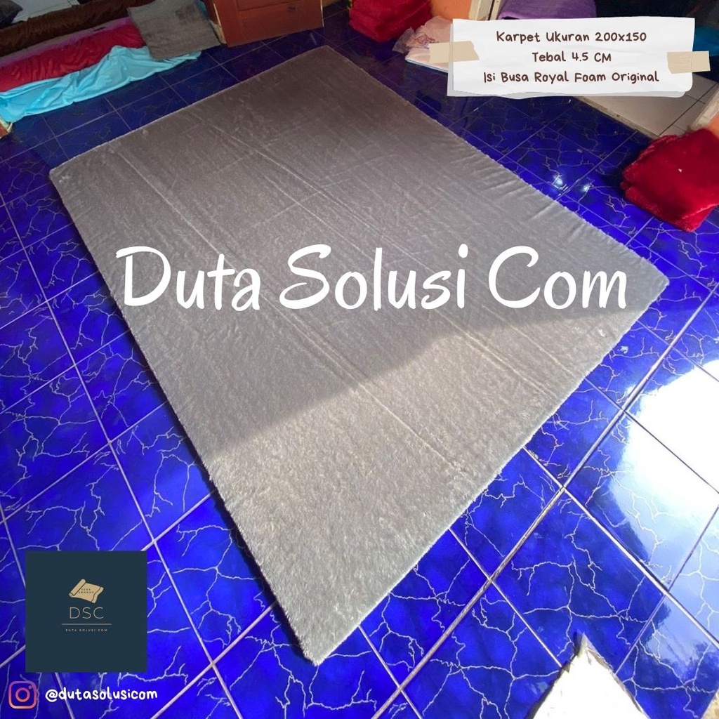 Jual Karpet Bulu Rasfur Empuk Ukuran 200x150 Tebal 4,5 CM (Busa Royal ...