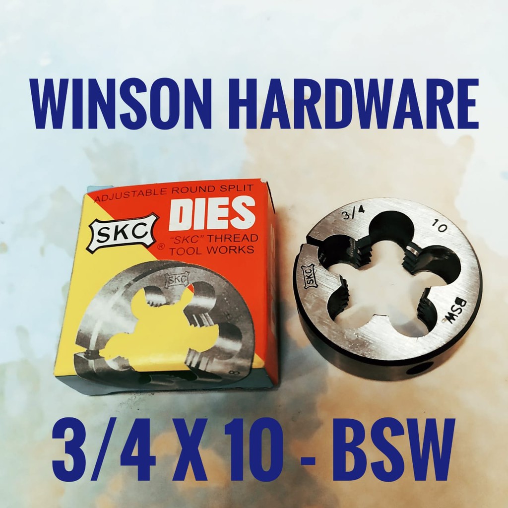 Jual Mata Senai SKC 3/4x10 BSW - Snai Snay Snei Dies Drat Baut M 3/4 x ...