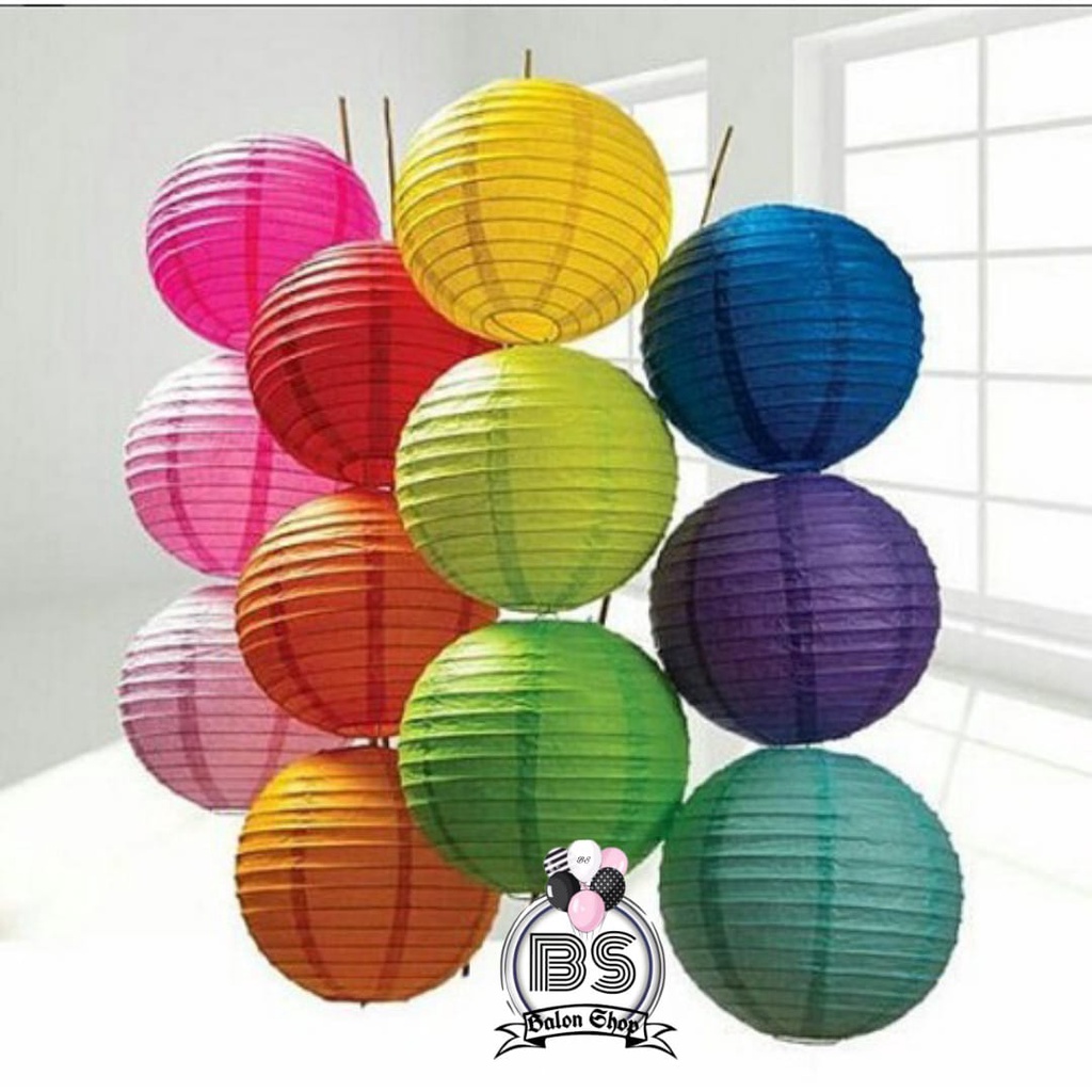 Jual LAMPION GANTUNG / PAPER LANTERN ANEKA WARNA | PAPER CRAFT ...