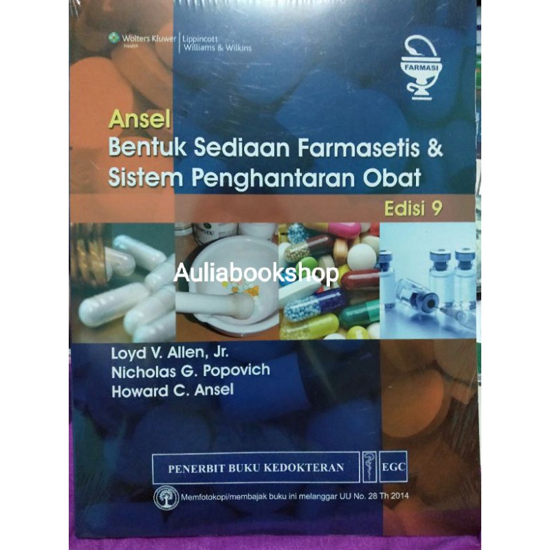 Jual Buku ORIGINAL - Buku Ansel Bentuk Sediaan Farmasetis & Sistem ...