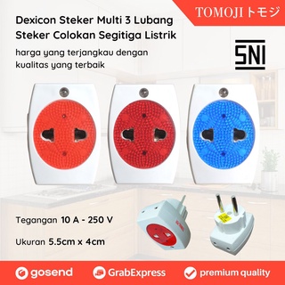 Jual Dexicon Steker 3 Lubang - Steker Colokan Segitiga - Colokan ...