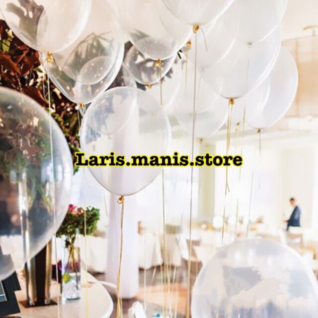Jual Balon transparan - balon latex transparan - balon transparant ...