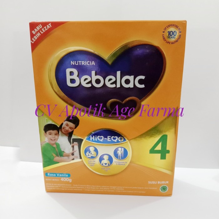 Jual Bebelac 4 Vanilla Hiqeq 400 g atau gram (Nutricia) | Shopee Indonesia