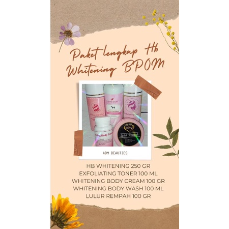 Jual PAKET LENGKAP HB WHITENING BPOM | Shopee Indonesia