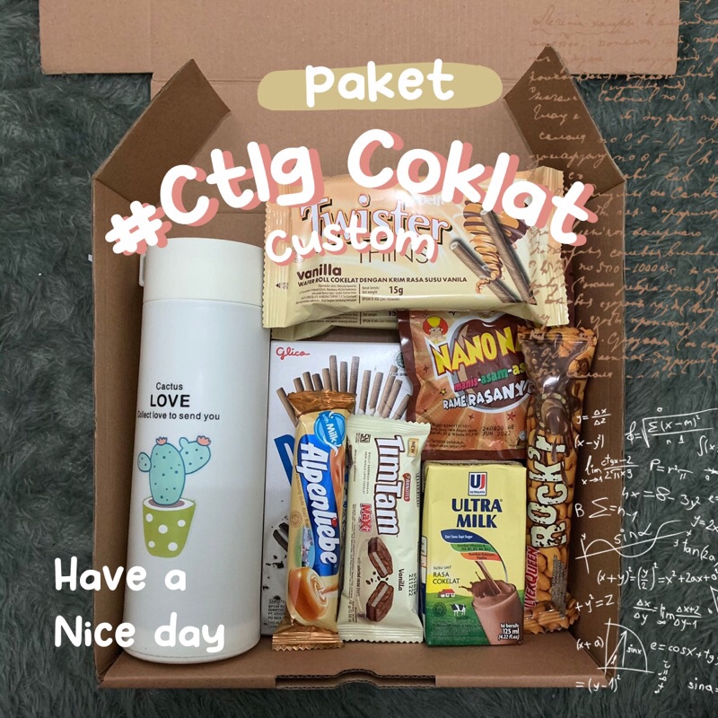 Jual Snackbox Custom Coklat | Shopee Indonesia