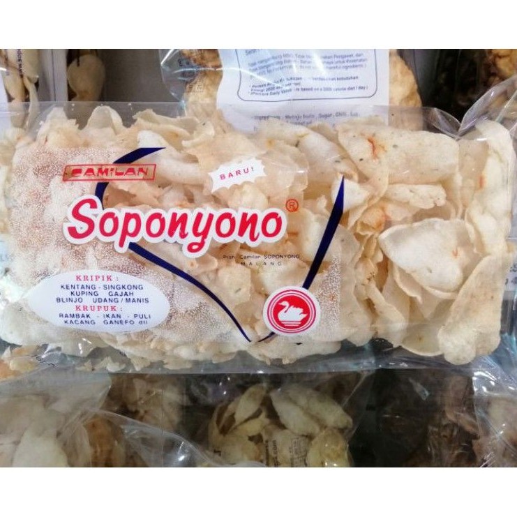Jual Soponyono Samiler olahan Singkong 100gram | Shopee Indonesia