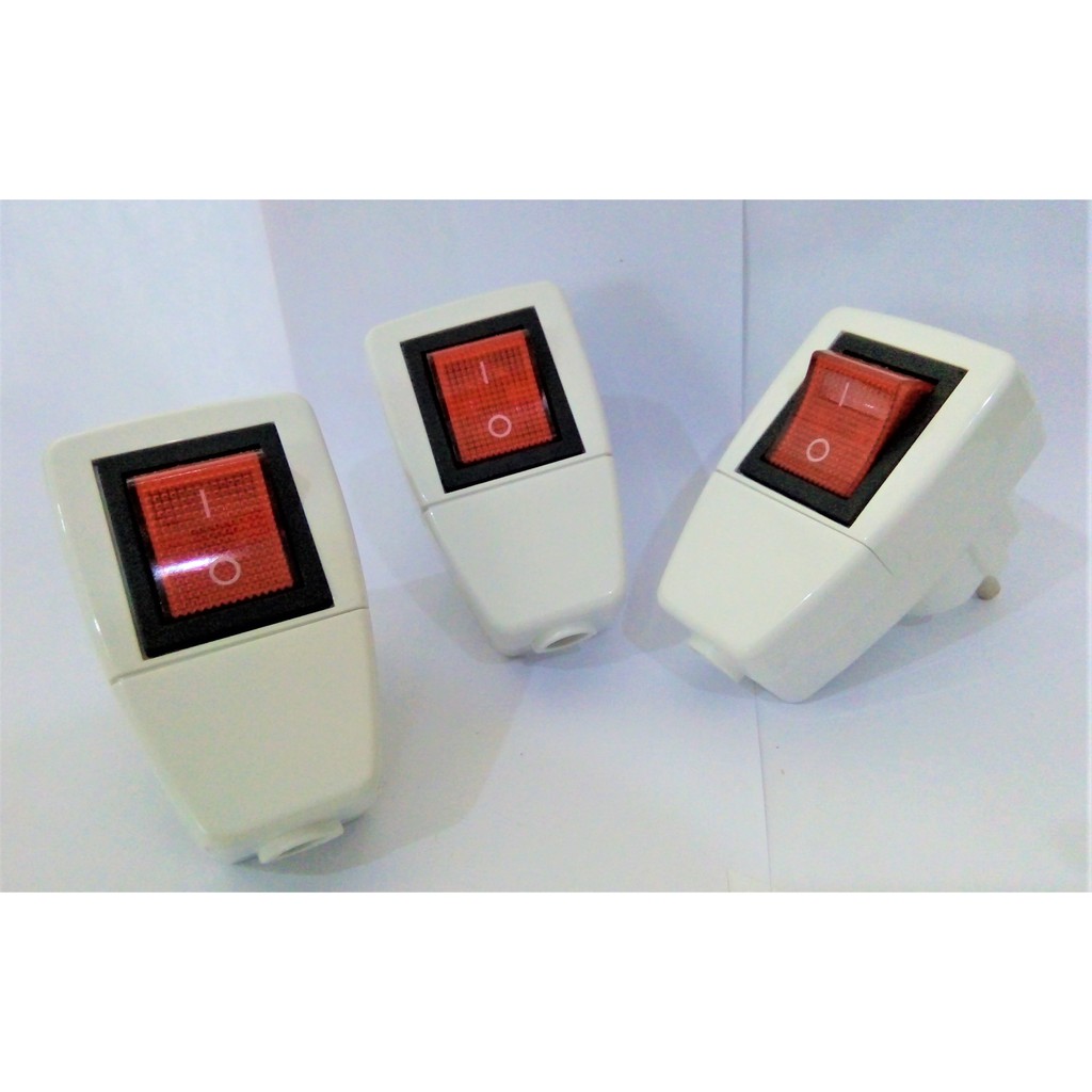 Jual Steker ARDE Segitiga+ Switch Lampu/Steker Arde + Saklar On/Off ...