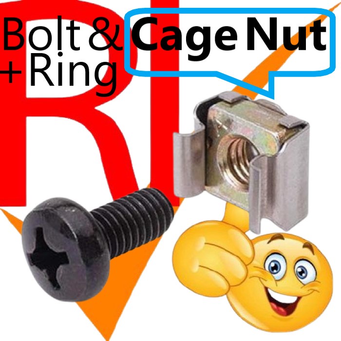 Jual Cage Nut Bolt Rack Mount Baut Mur Sangkar CageNut Rak Server Cage ...