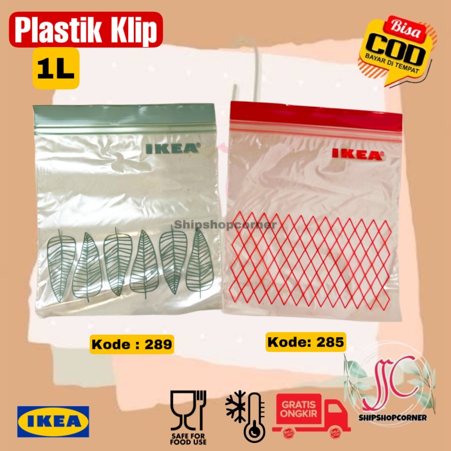 Jual plastik klip food grade ziplock 1L / plastik ziplock serbaguna 1L ...
