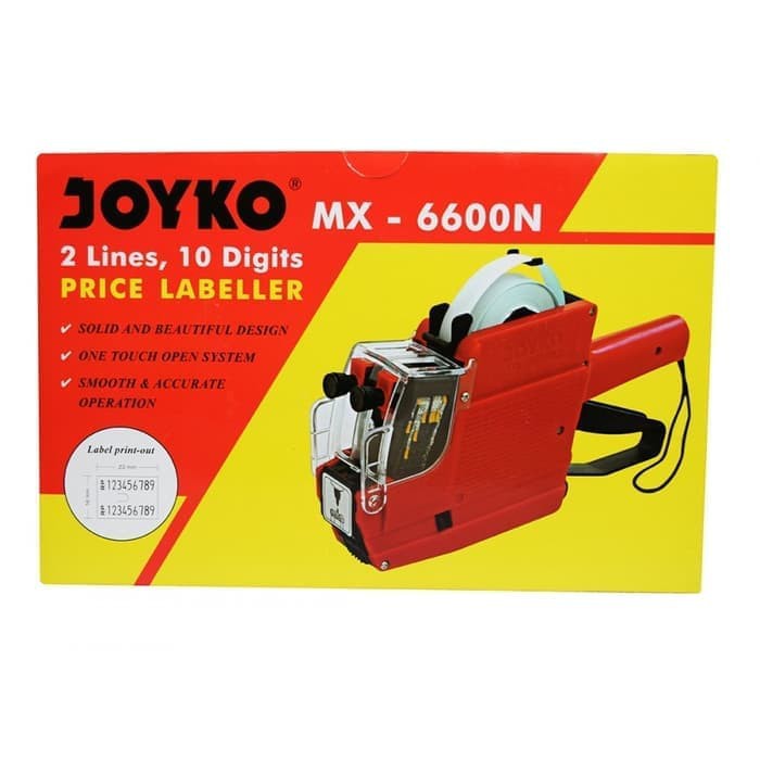 Jual Tembakan Label Harga Barang Merk Joyko MX-6600A Indonesia|Shopee ...