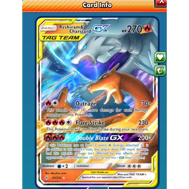 Jual Reshiram & Charizard GX Pokemon TCG Online Card Indonesia|Shopee ...