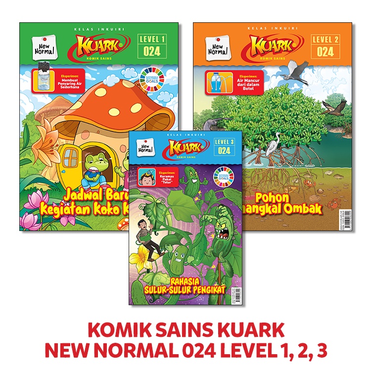 Jual Paket Kuark Nomor 024 Level 1, 2, 3 New Normal MATERI OSK 2023 | Shopee Indonesia
