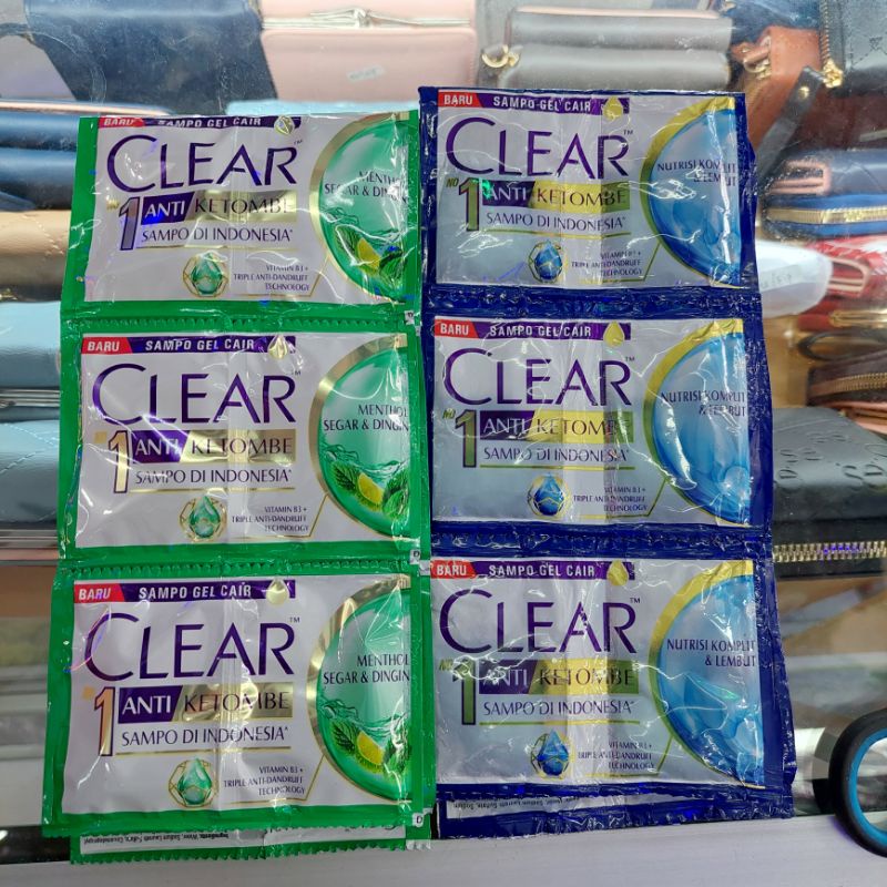 Jual Clear Shampo Sachet (1 Renceng Isi 12 Sachet) | Shopee Indonesia