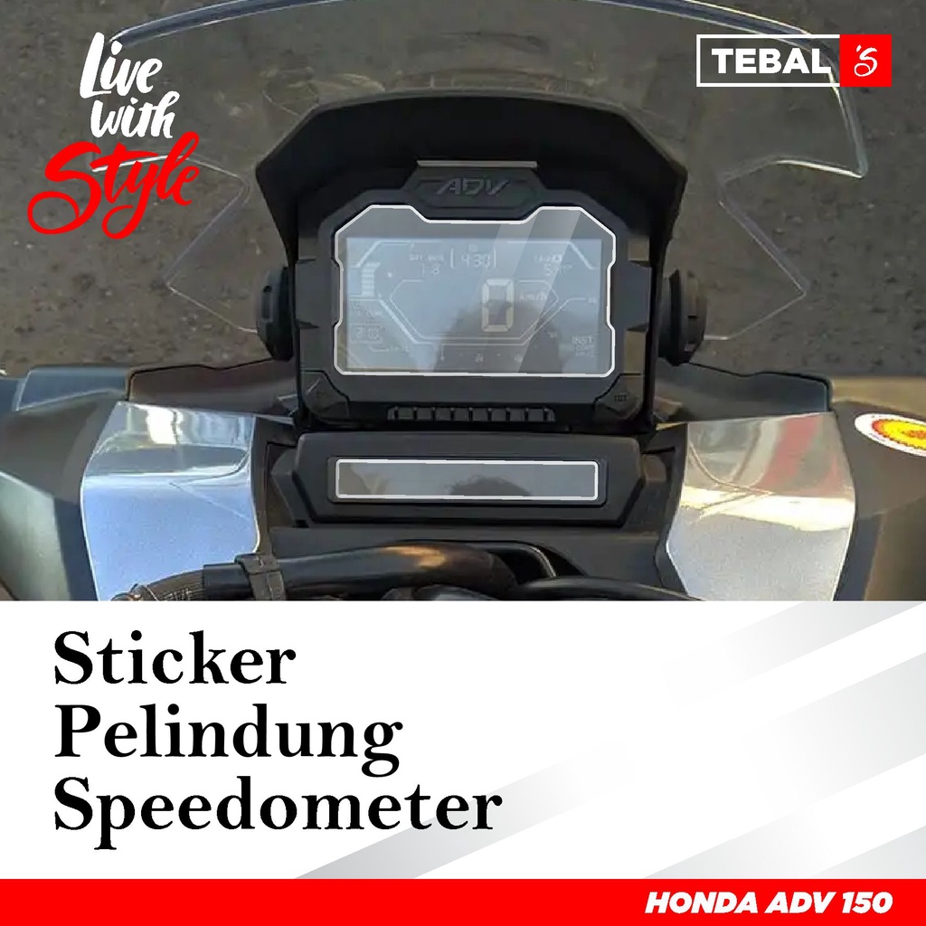 Jual Stiker Variasi Spidometer Motor Honda ADV 150 Pelindung ...