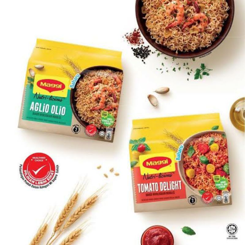 Jual Maggi Nutrilicious Noodles Dijual Eceran (Aglio Olio dan Tomato ...