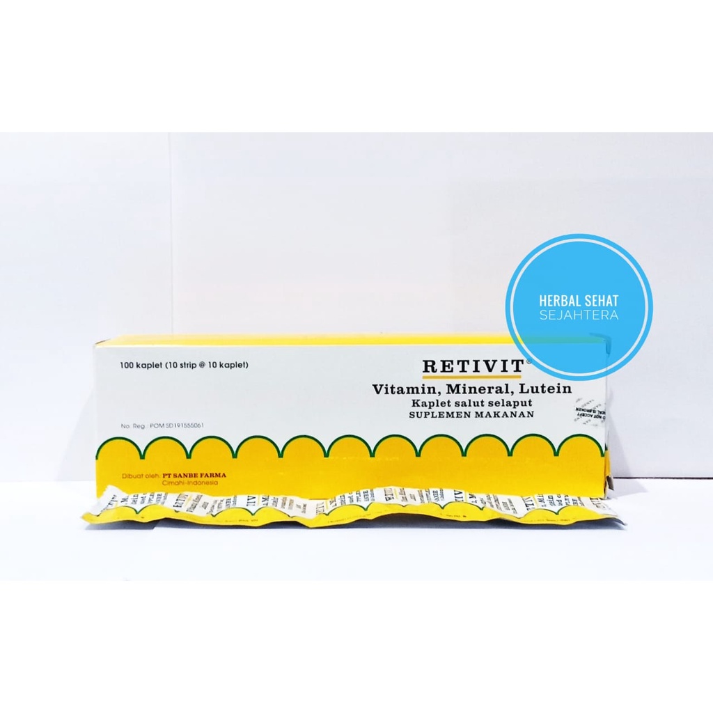 Jual RETIVIT Retivit Retifit isi 100 tablet- per box -vitamin mata ...