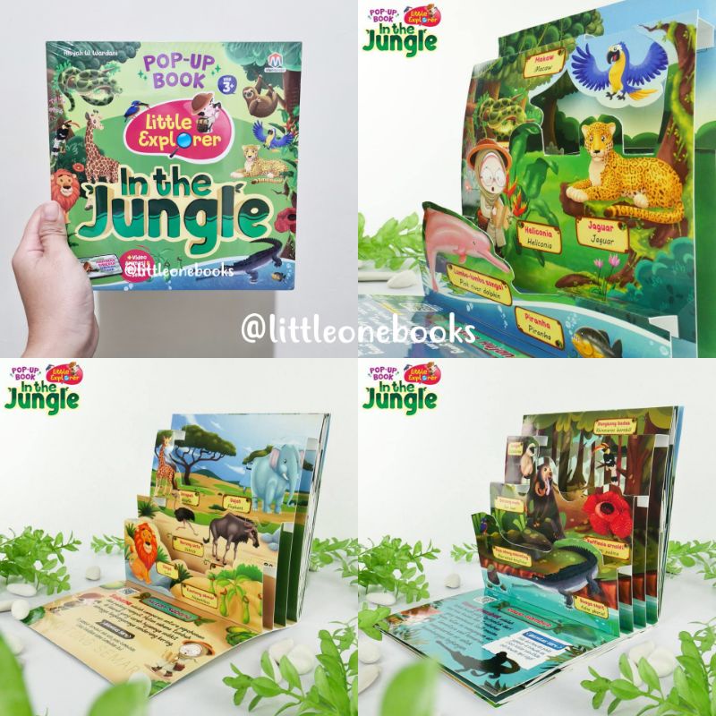 Jual Pop Up Book little explorer in the jungle / Buku Pop Up anak ...