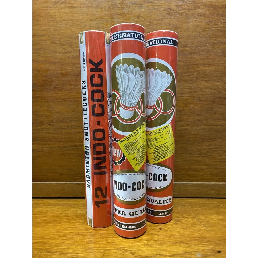 Jual Shuttlecock Kok Badminton New Indocock Merah 4,9Gr | Shopee Indonesia