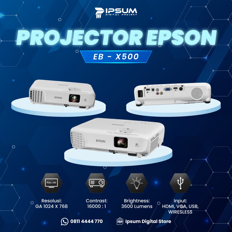 Jual PROJECTOR EPSON EB-X500 XGA 3LCD - PROJECTOR | Shopee Indonesia