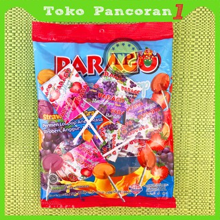Jual permen parago lollipop stoberi anngur jeruk 150g (25pcs @6g ...