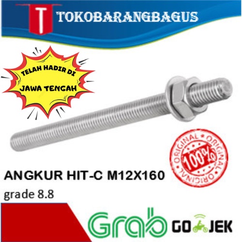 Jual CHEMICAL ANGKUR ANCHOR HILTI HIT-C-8.8 M12X160 | Shopee Indonesia