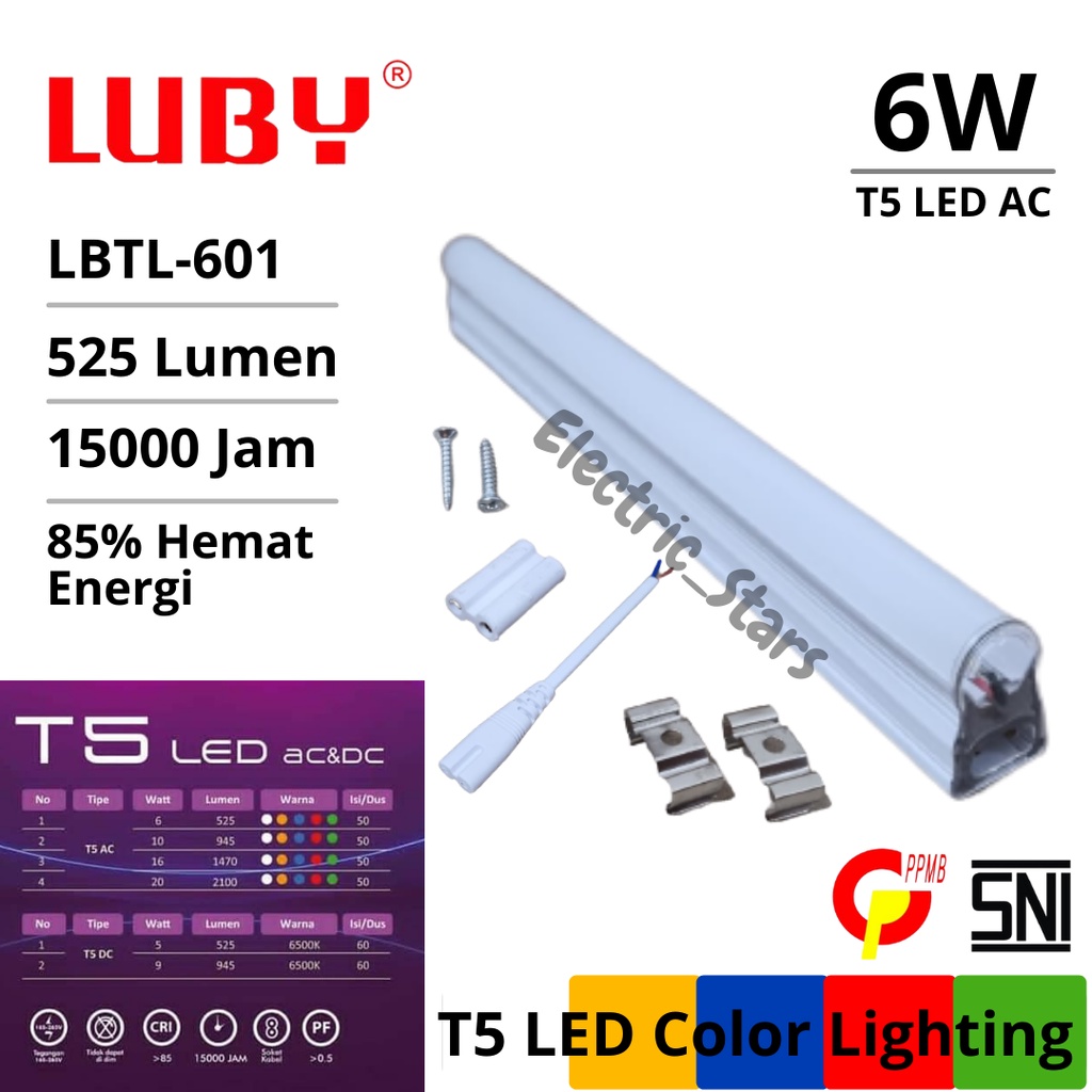 Jual Lampu TL Neon T5 LED 6W 30cm Tube Warna Warni Indonesia|Shopee ...