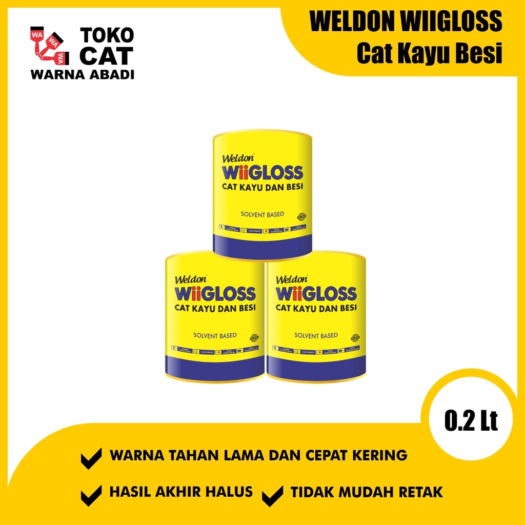 Jual CAT KAYU BESI WELDON WIIGLOSS 200 ML VARIAN WARNA 2 | Shopee Indonesia