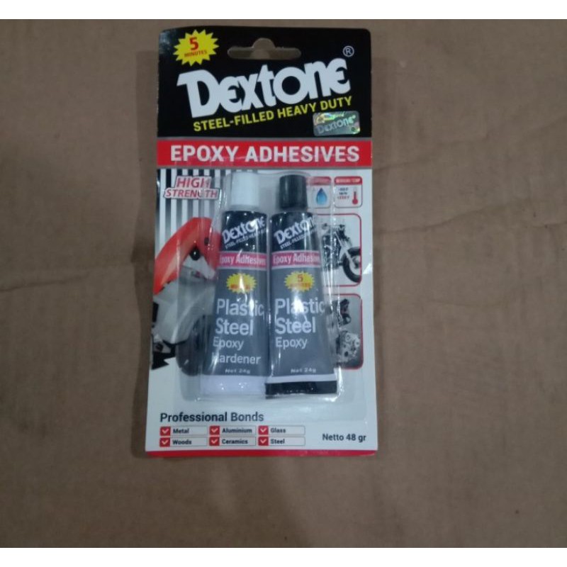 Jual PLASTIK STEEL PLASTIK STIL DEXTONE 48 GRAM - LEM BESI EPOXY ...