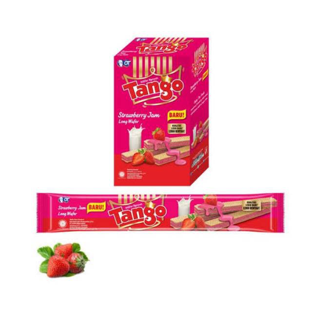 Jual TANGO LONG WAFER STRAWBERRY JAM (20pcs x 7gr) | Shopee Indonesia