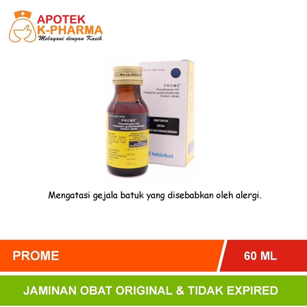 Jual Prome Sirup Isi 60ml Obat Original Interbat | Shopee Indonesia