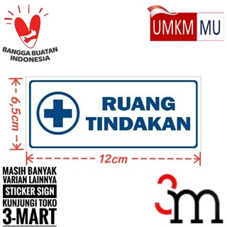Jual Sticker Sign RUANG TINDAKAN | Shopee Indonesia