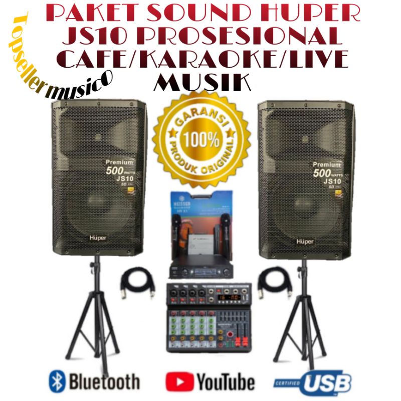Jual PAKET SOUND HUPER 15INCH 500WATT HARDWELL 6CH MIC HEISSER CAFE ...
