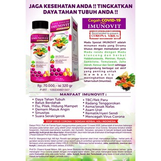 Jual Madu Imunovit Untuk Meningkatkan Imunitas atau Daya Tahan Tubuh ...