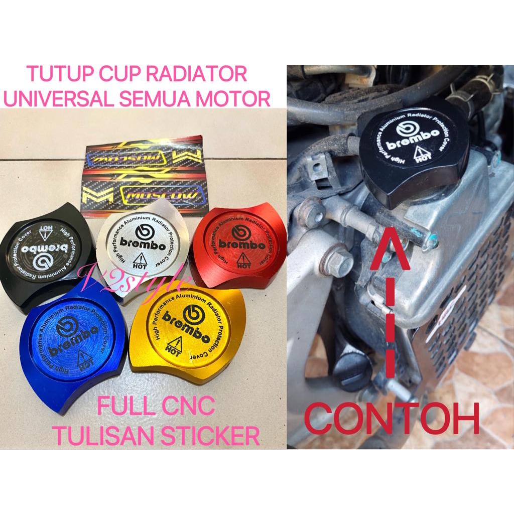 Jual CAP KEPALA TUTUP RADIATOR FULL CNC NMAX VARIO PCX AEROX ADV KEPALA ...