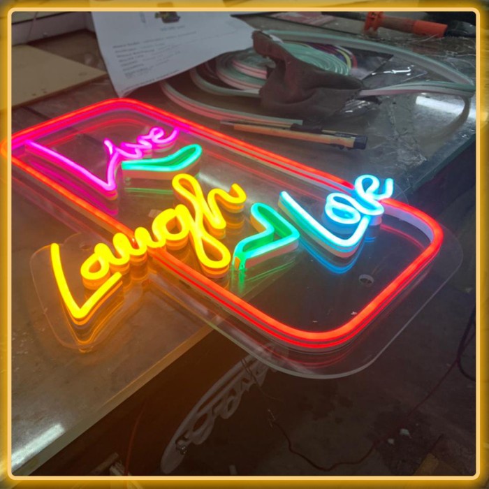 Jual Lampu Neon Flex Model Custom Ukuran 40x70 cm | Shopee Indonesia