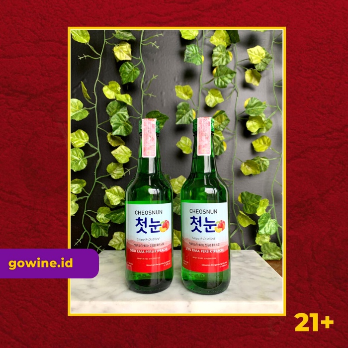 Jual Promo 2 Botol!! Cheosnun Soju 360ml Peach / Persik (ORI & RESMI ...