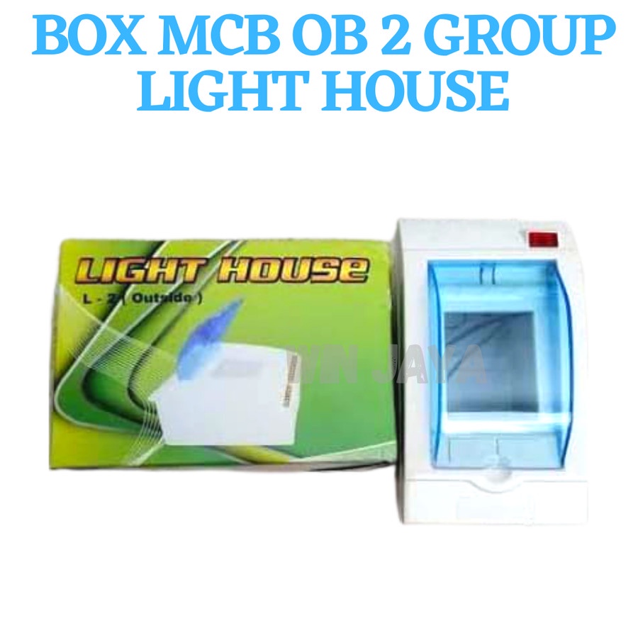Jual BOX MCB 2 GROUP LIGHT HOUSE OUTBOW INBOW RUMAH MCB 2G TRANSPARAN ...