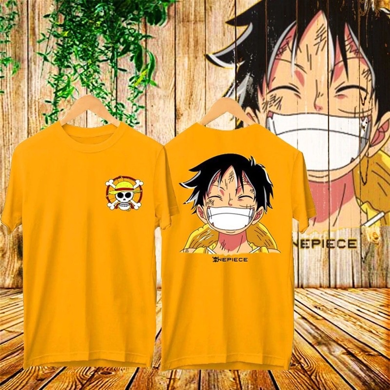 Jual BAJU ONE PIECE LUTFY LUFFY HAPPY KAOS ONE PIECE LUTFY LUFFY HAPPY ...