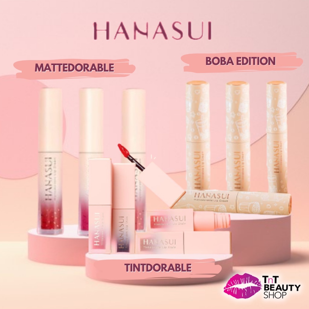 Jual Hanasui Mattedorable Lip Cream | Matte Dorable LipCream Lipstick ...