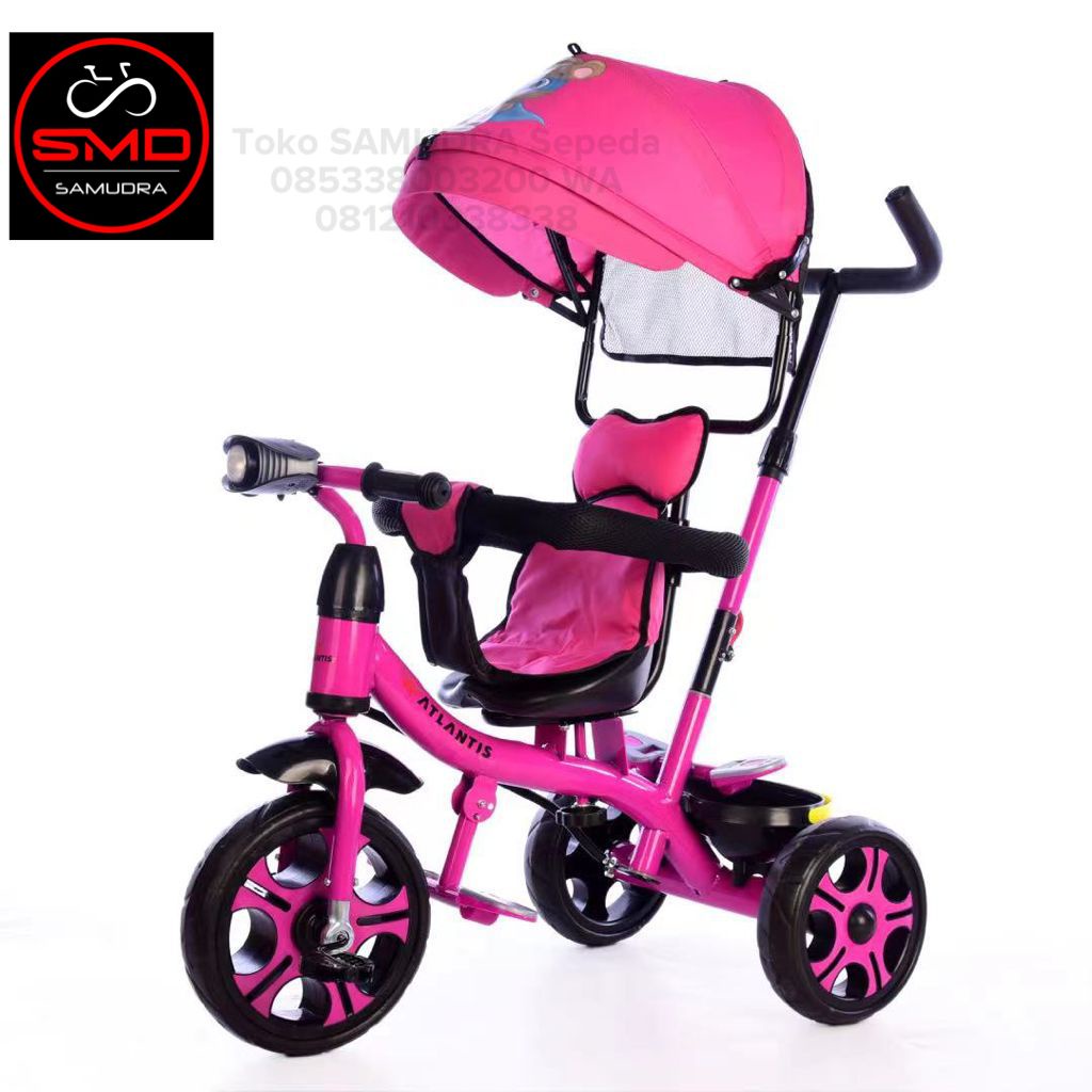Jual Sepeda Stroller Anak Roda 3 Atlantis Musik Jok Bisa Diputar Murah ...