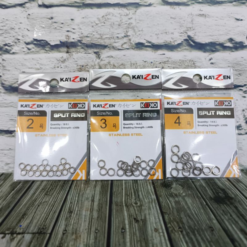 Jual Kaizen Split Ring Stainless Steel Pilih Ukuran | Shopee Indonesia