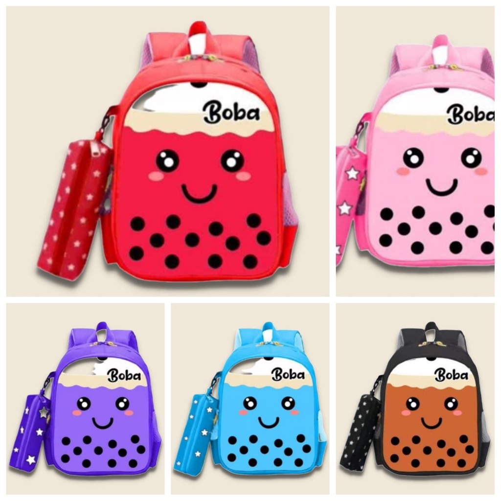 Jual Tas Ransel Anak Sekolah PAUD TK SD Laki laki Dan Perempuan Karakter Boba Terbaru 2022 Part ...