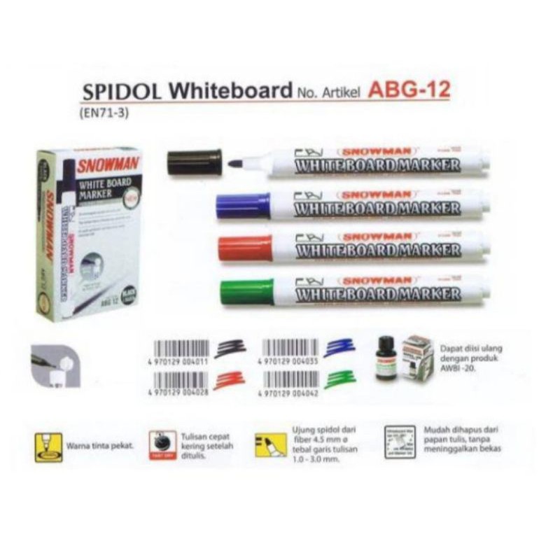 Jual spidol papan tulis dan spidol permanent | Shopee Indonesia