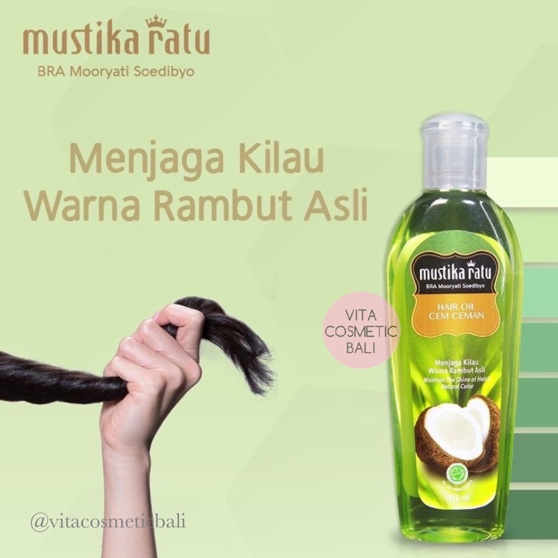 Jual Mustika Ratu Minyak Rambut Cemceman 175ml / cem ceman Minyak ...
