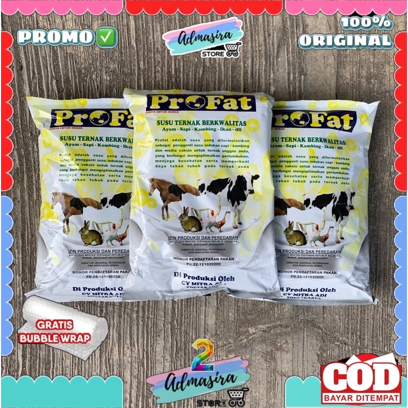 Jual PROFAT 1 kg susu penggnti induk kambing sambi domba hewan | Shopee ...
