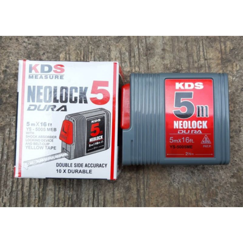 Jual Meteran KDS NEOLOCK 5 m x 16 ft - KDS Measure Neolock YS 5005 MEB | Shopee Indonesia